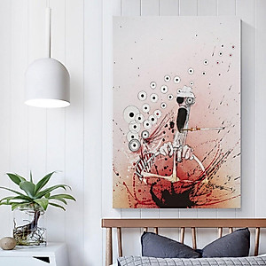 Ralph Artist Steadman - Hunter Driving Pen Line Modern Abstract Minimalist Art Posters Wall Art Paintings Canvas Wall Decor Home Decor Living Room Decor Aesthetic Prints 08x12inch(20x30cm) Unframe-st