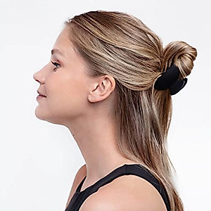 Kitsch Recycled Plastic Hair Clips for Women - Small Claw Clips, Mini Clips for Thin Hair, Tiny Jaw Clips | Tortoise & Black, 2 Pcs