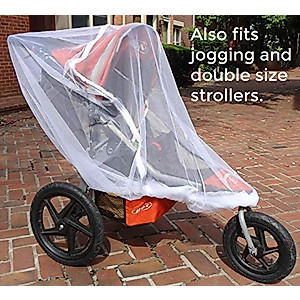 Baby Playpen Mosquito Net with Zippers, Premium Quality by Tedderfield, for Pack ‘n Play Playpens, Strollers, Easy Zip Access to Baby, Drawstring Base, Ideal Portable Bug Netting