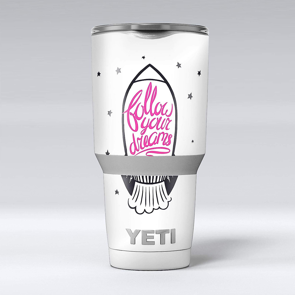 Design Skinz Follow Your Dreams - Skin Decal Vinyl Wrap Kit Compatible with The Yeti Rambler Cooler Tumbler Cups
