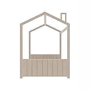 Merax Full Size Velvet House Bed Wood Bed