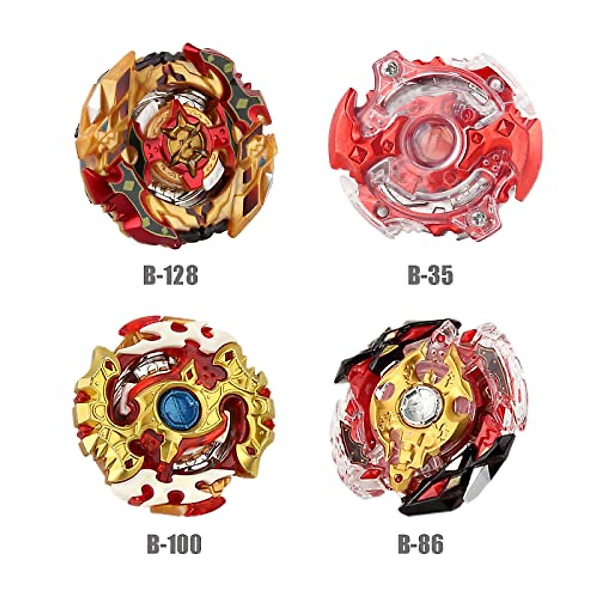 Gytobytle 4 Bey Spinning Top Spriggan Launcher Battling Set, Blade Burst Surge Metal Fusion with Box for Boys Kids