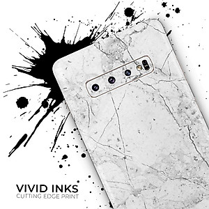 DesignSkinz Cracked Marble Surface 2 Protective Vinyl Decal Wrap Skin Cover Compatible with The Samsung Galaxy S20 (Screen Trim & Back Glass Skin)