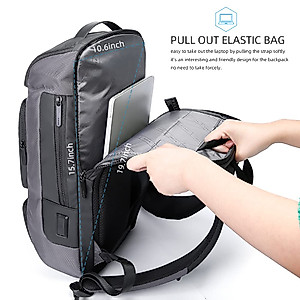 BANGE 17 Inch Laptop Backpack for Men,Travelling Backpack for Business with USB Charger Port,Weekender Carry-On Backpack with Luggage Sleeve for Women and Men…