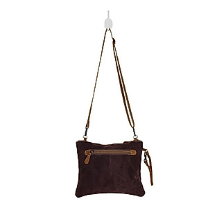 Myra Bag Floral Flow Small & Cross Body Bag Upcycled Canvas & Leather S-2576