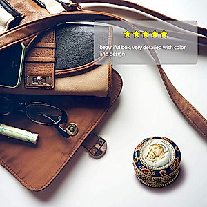 Fashion Craft Madonna and Child Rosary Trinket Box, 2 3/4", Multicolor