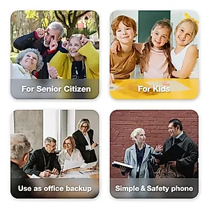 AGM M8 4G Rugged Flip Phone, Large Button Cell Phone for Seniors, Waterproof/Drop-Proof, SOS Side Key, Hearing Aid Compatible, Fast Dialing, 104dB Powerful Speaker, Big Keypad, Dual SIM, T-Mobile ONLY