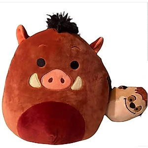Squishmallows Official Kellytoy Disney Characters Squishy Soft Stuffed Plush Toy Animal (10 Inch, Pumba with Timon)