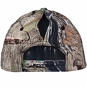 EDTREK Womens Performance Cap Hat with Ponytail Hole - Camo and Blaze Orange Hunting Hats (in Deep Camo)