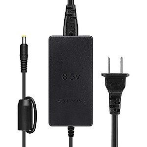 WICAREYO Power Supply with AV Cable for PS2 Slim 70000, Power Adapter Charger US Plug AC Power Supply Charger with Composite Audio Video AV Cable for Playstation 2 PS2 Slim 70000 Console