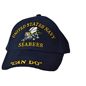 Eagle Emblems Inc. United States Navy Seabees Hat Blue