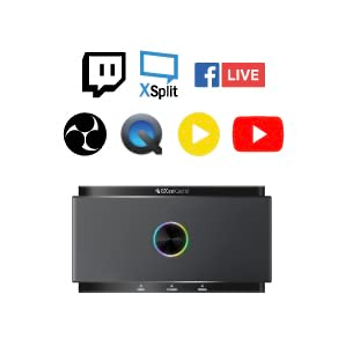 EZCast CatchU Capture Card, Plug and Record Your Mobile Gameplay, Capture and Record Gameplay to USB, 4K60 Pass-Through, 1080p60 UVC Stream, Support Smartphone, Xbox, PS5, Nintendo Switch