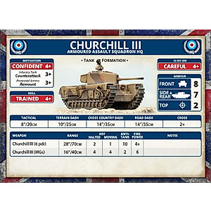Flames of War Mid War British Churchill GC 3-Inch Gun Troop FOW BBX67