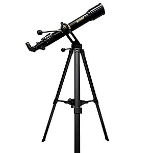 ExploraPro 70AZ Refractor Telescope – 70mm Aperture 700mm Focal Length Manual Alt-AZ Telescope with Slow Motion Control – Smartphone Adapter and Remote Shutter - Spectrum Optical Instruments