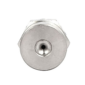 uxcell 1/2BSP 304 Stainless Steel Wide Angle Axial Whirl Full Cone Spray Tip