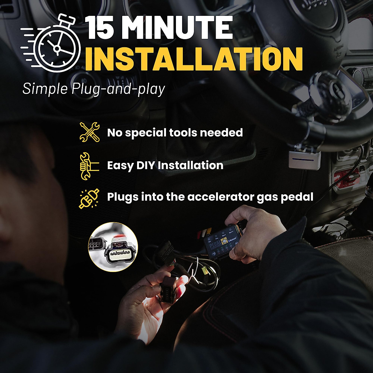 PEDAL COMMANDER for Ford Mustang 2011-2024 Throttle Response Controller Fits: 5th,6th,7th Gen, Base, EcoBoost, GT, Boss 302, Mach 1, Shelby, Roush, Saleen, Ford Mustang Accessories