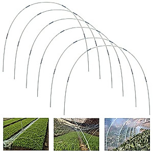 Greenhouse Hoops 6 Sets of 7 Ft Grow Tunnel Garden Hoops Detachable Fiberglass Support Frame for Raised Beds Garden Fabric