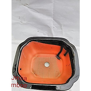 Jmbamboo - Black Ceramic Bonsai Pot - Rectangle Indented Corners 6 X 4.5 X 3 Unique Design From Jmbamboo