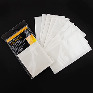 Lineco, Archival Polypropylene Mounting Corners, Acrylic Self-Adhesive Acid-Free Non-Yellowing, 3 Inches, for Artwork Photos, 100-Pack, Clear