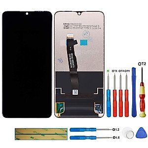 SWARK LCD Compatible with Huawei P30 Lite MAR-L21 MAR-LX3 MAR-LX1 MAR-LX1M MAR-L2J/ Nove 4e 6.15" Display Digitizer Touch Screen Assembly (Black) + Tools