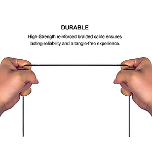 ABLET Cable Boom Microphone - Volume Control for Xbox One Controller or PlayStation PS4, PC - Boompro Gaming Mic Compatible with Bose 700, QC35, QC35 II, QC45 Headphone 150cm