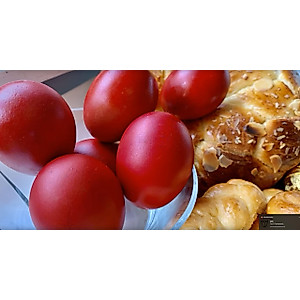 Generic Red Egg Dye for Greek Orthodox Traditional Easter - Food Coloring Kit - Up to 30 Eggs - Non-Toxic, Vibrant Red Color - Easy Preparation and Use