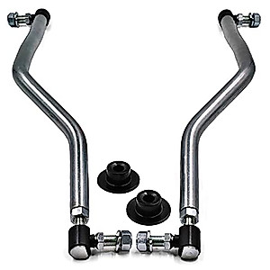 HD Switch - Adjustable Improved LH/RH Steering Drag Link Set fits 532194740 & 532194741 for Husqvarna Craftsman Murray Dixon Jonsered Poulan Pro AYP EHP WeedEater 194740 194741 - Dust Caps Included!