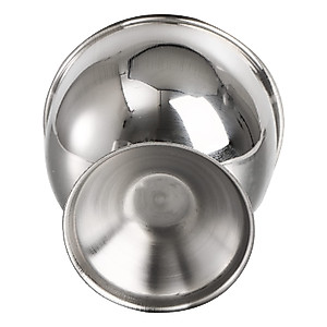 Elsjoy 8 Pack Egg Cup Holders with 8 Spoons, Stainless Steel Egg Cups Set for Soft & Hard Boiled Eggs, Kitchen Tools, Breakfast