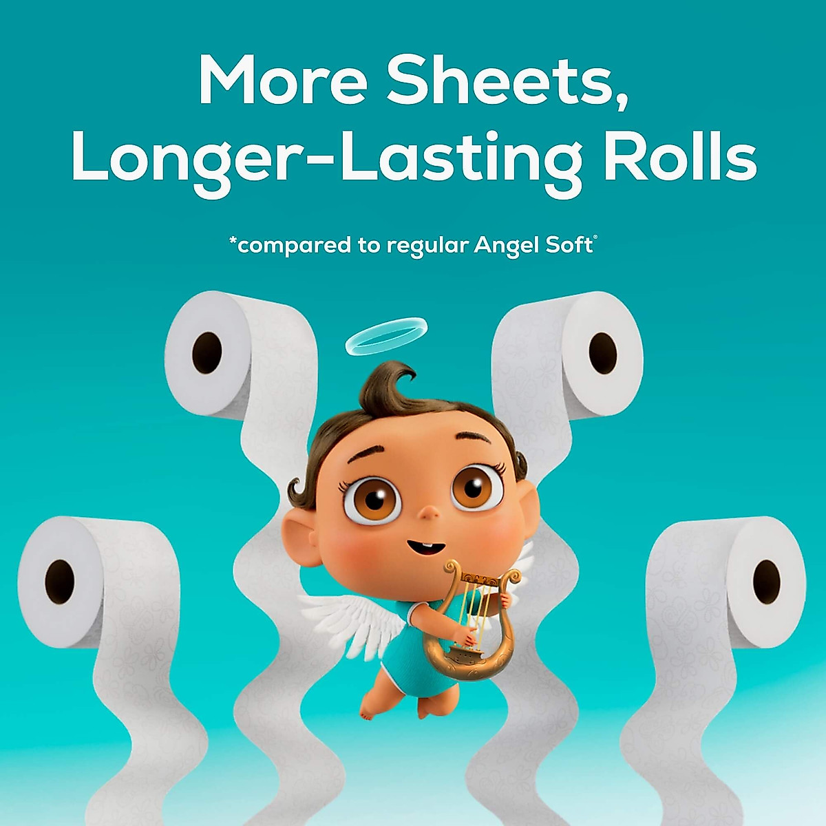 Angel Soft Ultra Toilet Paper, 36 Mega Rolls = 144 Regular Rolls, 2 Ply Toilet Tissue