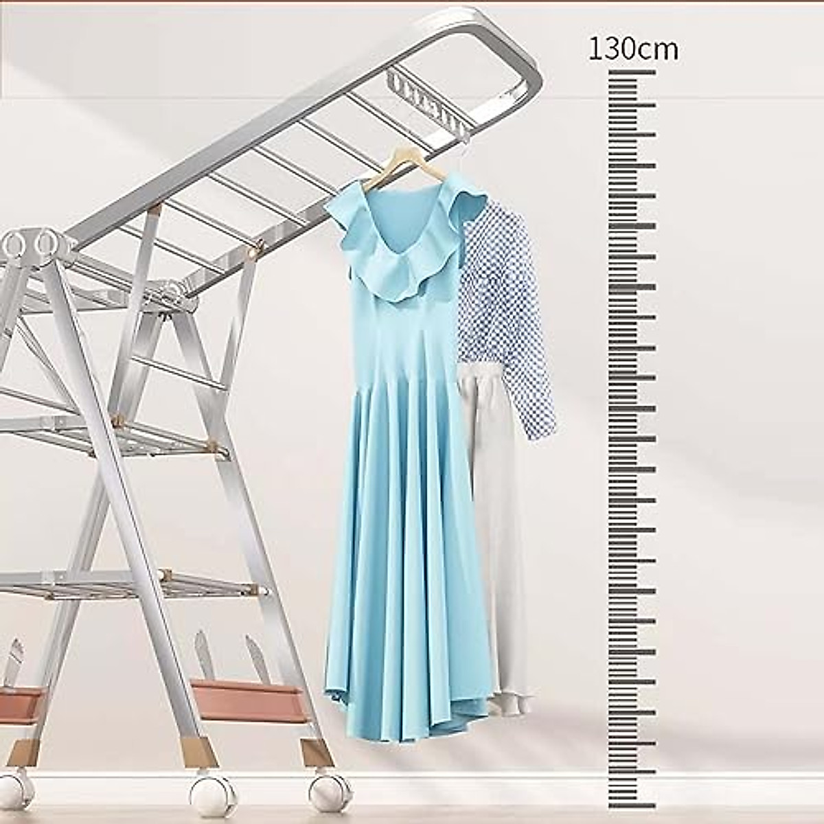 Clothes Drying Racks Outdoor, Heavy Duty Laundry Drying Rack, Portable Drying Rack Clothing, Folding Space Saving Garment Rack, Blanket Rack Clothesline, for Indoor Outdoor
