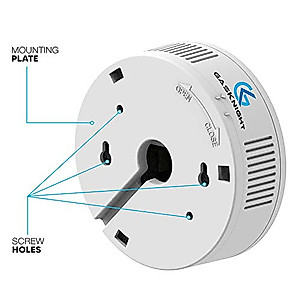 GasKnight 2.0 Natural Gas Detector with LCD - For Home, Kitchen, RV, Camper. Plug-In LPG, LNG, Methane & Butane Leak Sensor