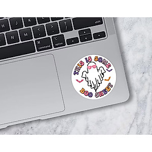 Miraki This Is Some Boo Sheet Sticker, Ghost Sticker, Halloween Stickers, Cute Spooky Sticker, Water Assitant Die-Cut Vinyl Funny Decals for Laptop, Phone, Water Bottles, Kindle Sticker