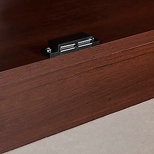 South Shore Tall 4-Door Storage Cabinet with Adjustable Shelves, Royal Cherry