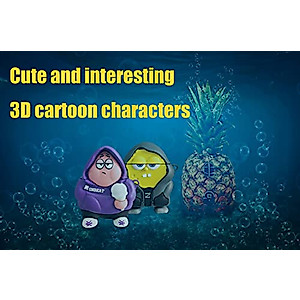 Rvesce [2Pack] Cute Airpod Case for Airpod 2/1,Funny Fun Kawaii Fashion Cartoon 3D Case for AirPods 1&2nd with Cleaner kit&Keychain and Lanyard for Kids Women Men