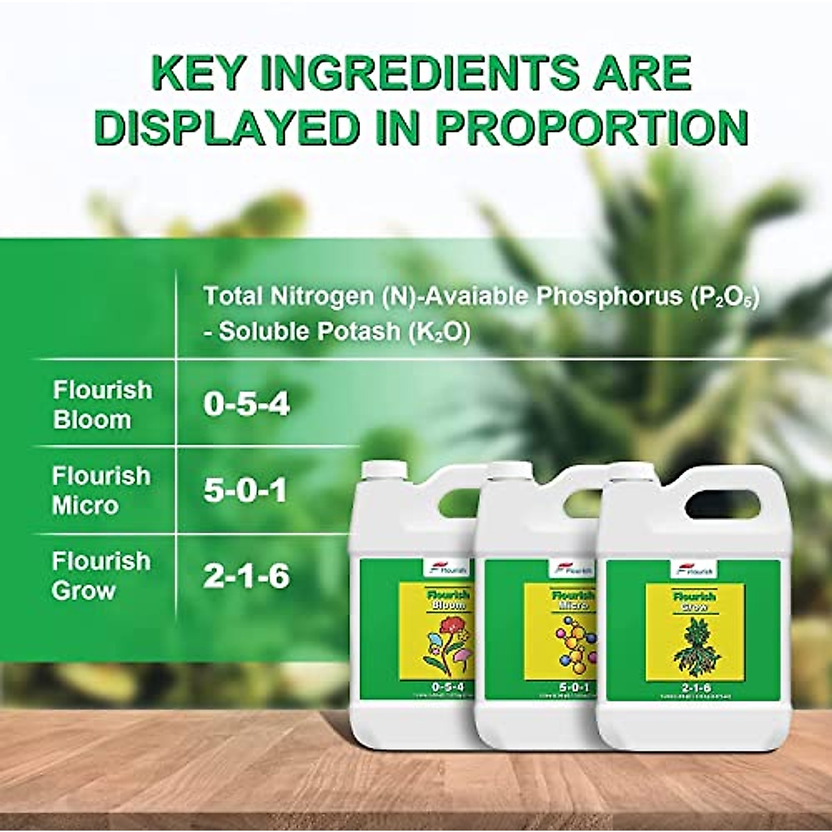 Bloom Grow Micro Liquid Nutrients - Flourish Hydroponic Garden Plant Fertilizer Series for Plants, Vegetables and Soil (Pack of 3-1 Liter Each) -Upgraded Version