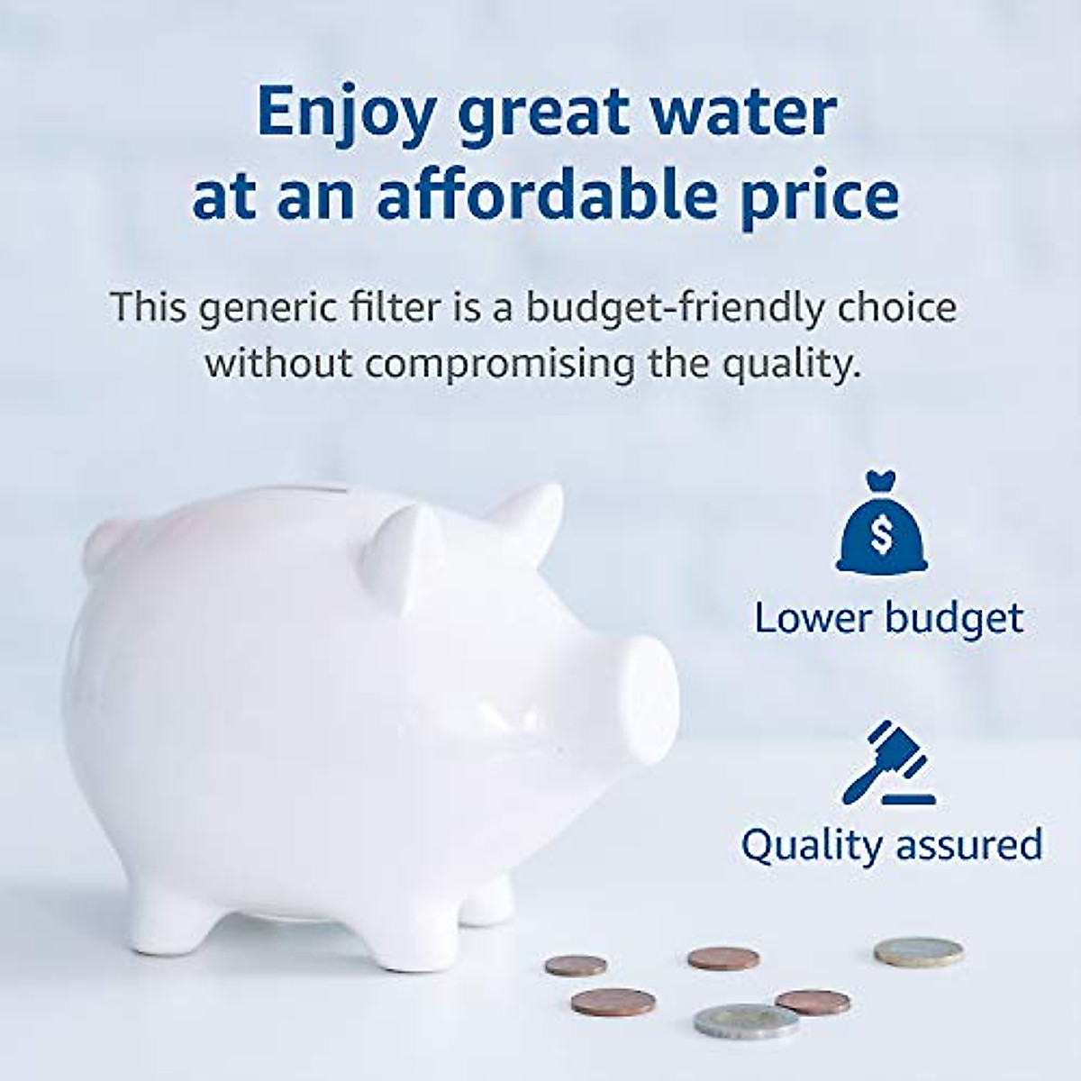 Waterdrop 3US-MAX-F01 Maximum Under Sink Water Filter, Replacement for Filtrete 3US-PF01, 3US-PS01, 3US-MAX-S01, Aqua-Pure C-Cyst-FF, Manitowoc K-00337, K-00338, NSF/ANSI 42 Certified, Pack of 2