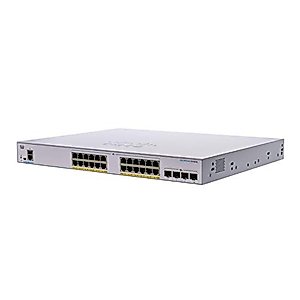 Cisco Business CBS250-24T-4X Smart Switch, 24 Port GE, 4x10G SFP+, Limited Lifetime Protection (CBS250-24T-4X-NA)