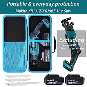 Khanka Hard Tool Case replacement for Makita XRJ01Z / XRJ08Z 18-Volt LXT Lithium-Ion Cordless Compact Reciprocating Saw(Case Only)