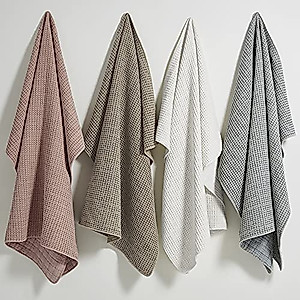 Levtex Home - Mills Waffle - Throw - Cream Cotton Waffle - Throw Size 50 x 60in.