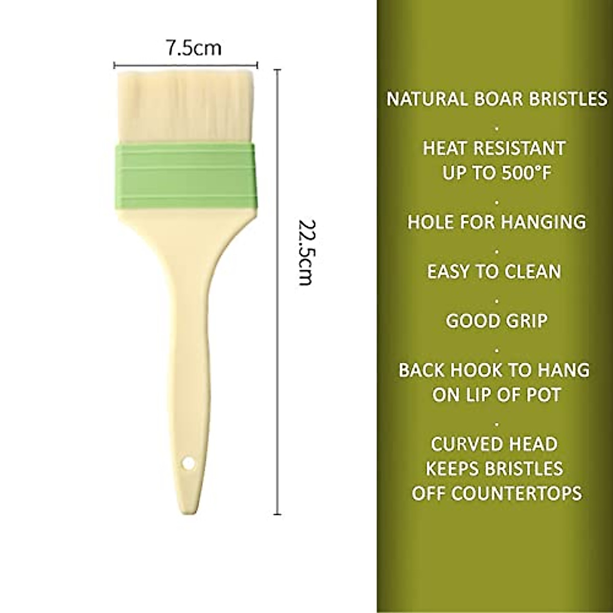 Basting Brush, Portable Pastry Brush, Food Brush for Baking, BBQ and Cooking and Grilling, Cooking Brush for Oil, Desserts Baking Kitchen Baking Cooking Gadgets
