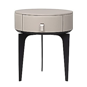 YUZZI Bedroom Table Round Bedside Cabinet Creative Small Bedroom Cabinet Living Room Drawer Bedside Cabinet Bedroom Furniture