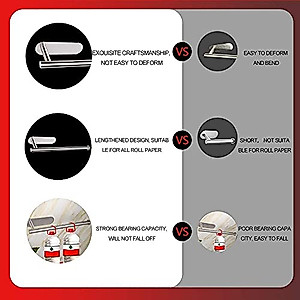 Kitchen Paper Roll Holder Paper Towel Rack Dining Table Kitchen Paper Roll Holder Vertical Paper Towel Storage Rack(2 Pcs)