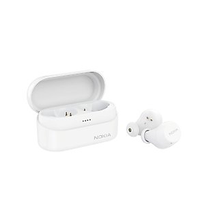 Nokia Power Earbuds Lite - White - Waterproof - Universal Bluetooth - 35 Hours Battery Life - Travel Charging Case