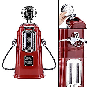 VBESTLIFE, Juice/Beer/Oil/Cocktails/Punches Pourer / 1000 CC Double Switch Drinks Beverage Pump Liquor Drinks Dispenser for Bars/Hotels/Tea Houses/KTV/Safety and Health(RED)