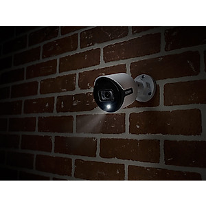 Lorex 5MP Super HD Weatherproof Indoor/Outdoor Add-On Analog Bullet Security Camera w/Warning Light and Remote-Triggered Sirens & Color Night Vision(Renewed)