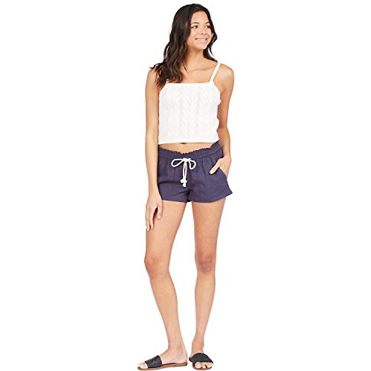 Roxy womens Oceanside Beach Shorts, Mood Indigo, Medium US