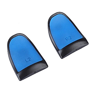 Dancal L2 R2 Controller Extenders Buttons Extension Trigger Soft Touch Extended Grips for PS4 (Blue)