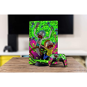 GaeErFut Anime P-S5/Play-station Protectors Skins Cover,P-S5/Play-Station Digital Edition Console Controller Skins Cover Protectors,Bubble-Free Stickers Protectors Accessories for P-S5