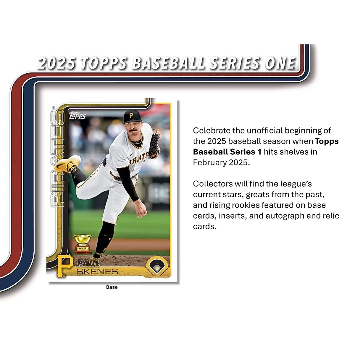 2025 Topps Series 1 Baseball Trading Card MLB Hobby 20 Pack Box (1 Autograph or Relic)