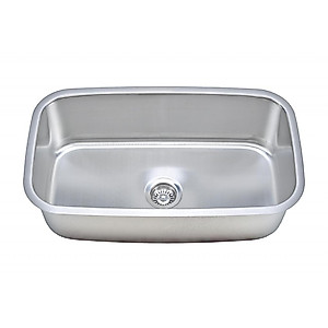 Wells CMU3118-10-1 Craftsmen Series Stainless Steel Kitchen Sink Package, 31", Brushed Matte Finish